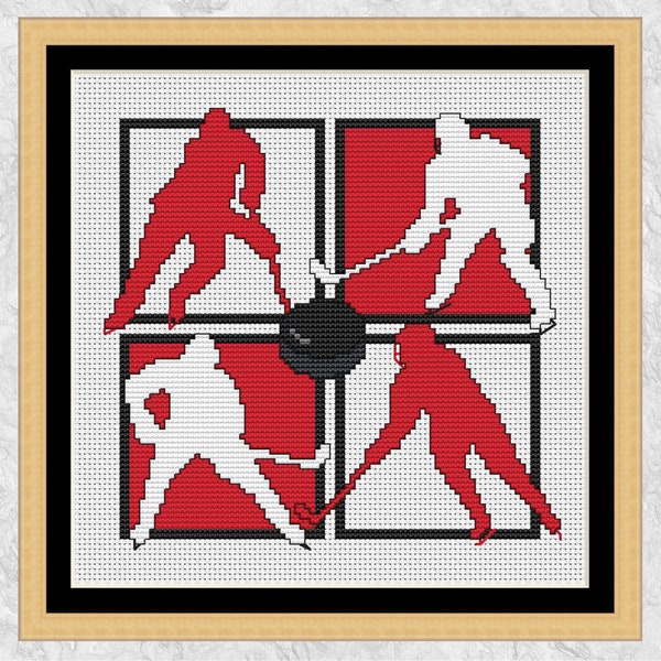 Hockey Cross Stitch Pattern - Etsy