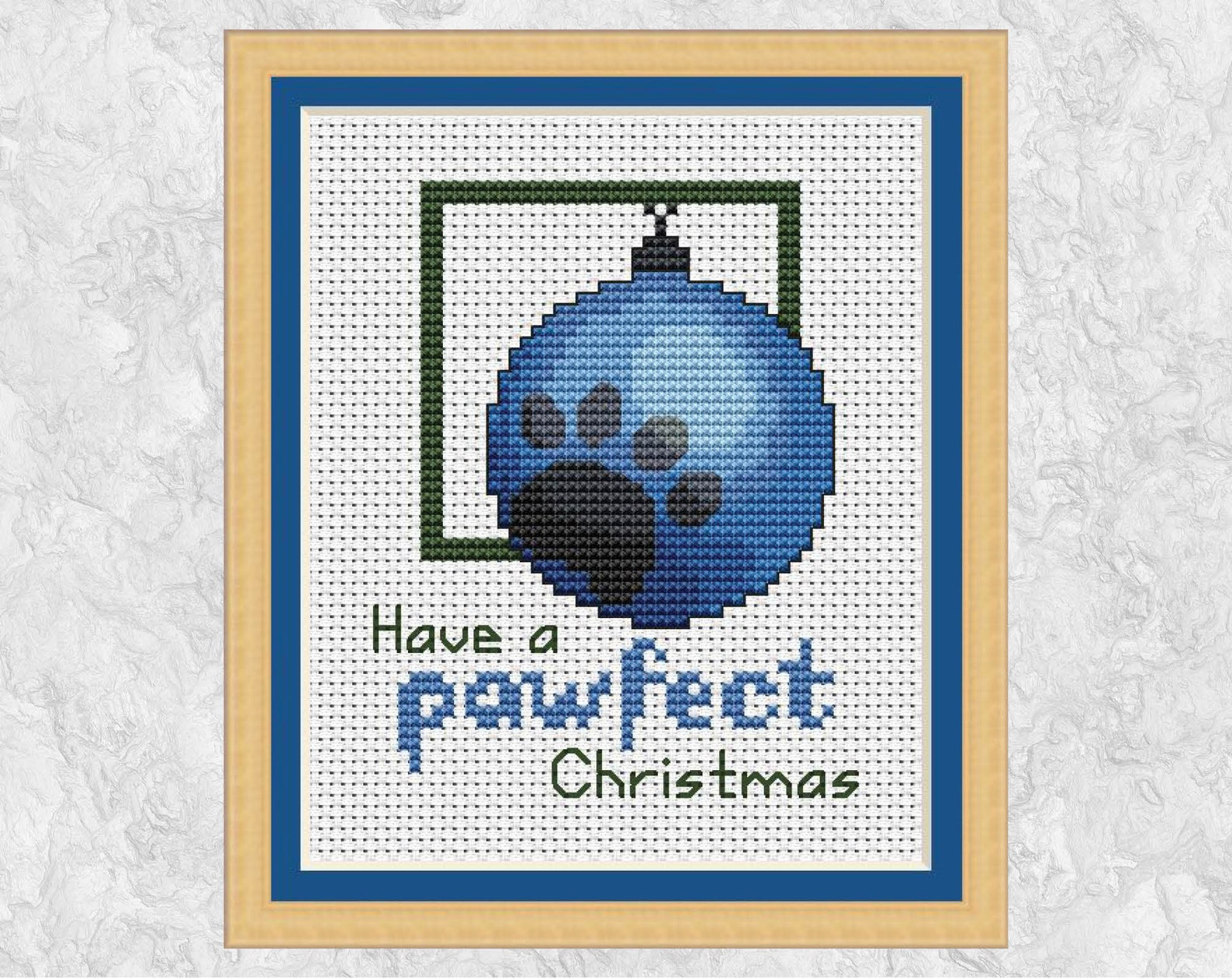 Christmas Card Cross Stitch Patterns 2 Design Variations | Etsy UK