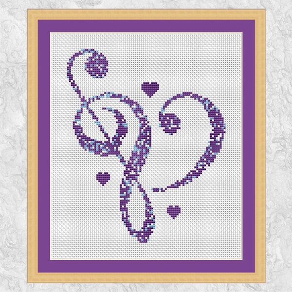 Music Cross Stitch - Etsy