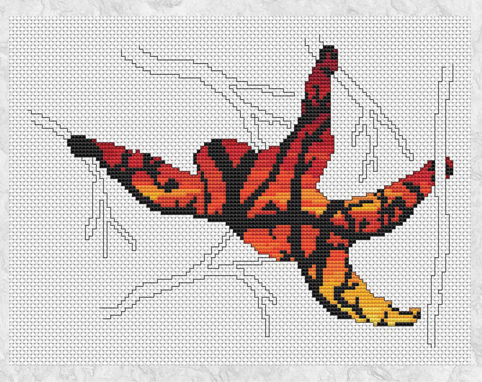 Orangutan Cross Stitch Pattern, Animals at Home Rainforest Ape ...