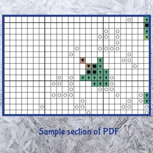 Christmas Tree Snowflakes Cross Stitch Patterns, Set of Six Fun Mini ...