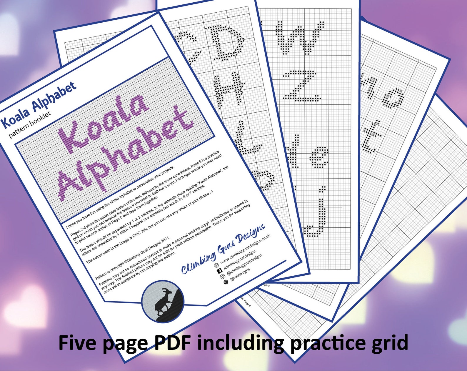 Koala Alphabet Complete Upper and Lower Case Cross Stitch - Etsy