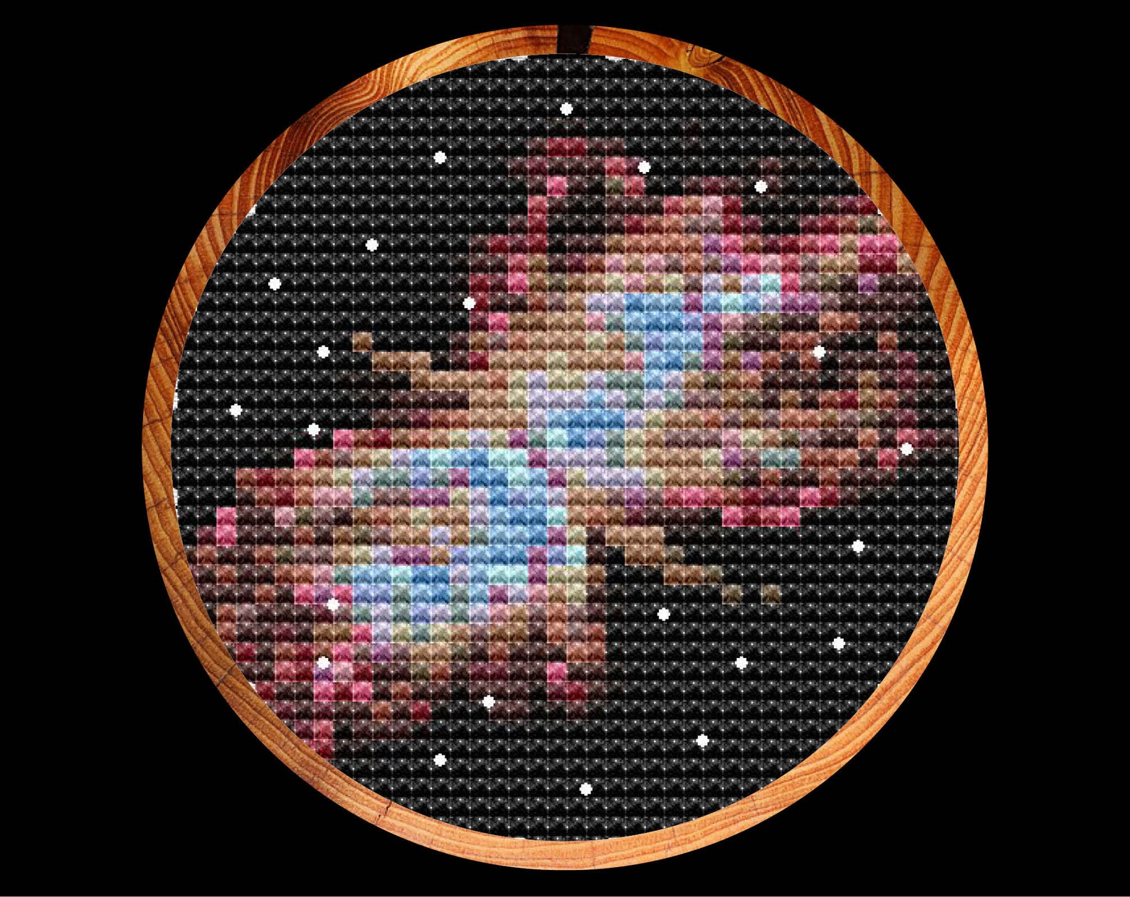 Astronomy Cross Stitch Patterns, Set of Four Mini Nebulae and Galaxy ...