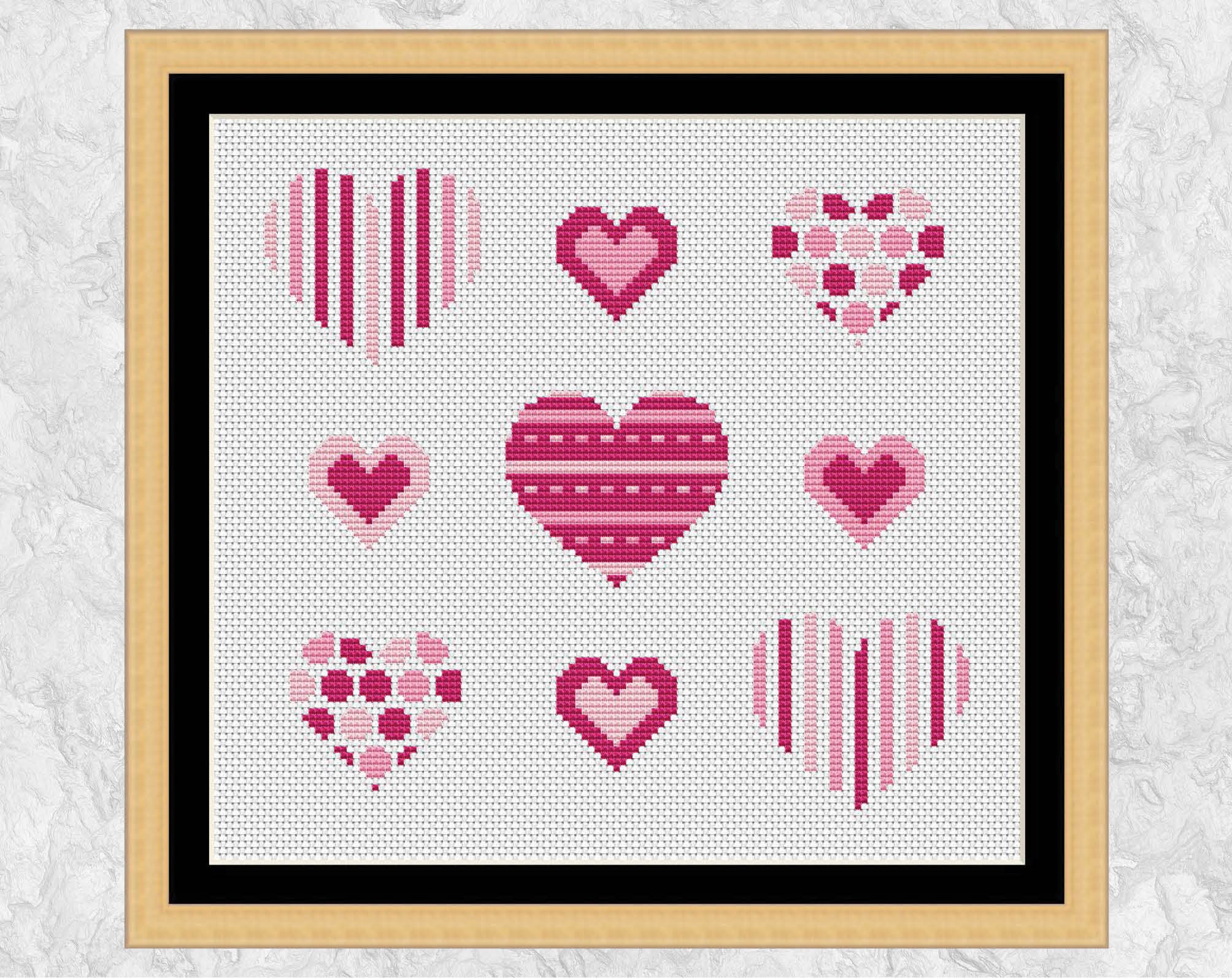 Simple Heart Cross Stitch Pattern