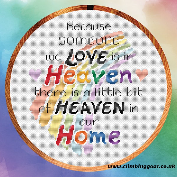 Bereavement Cross Stitch - Etsy