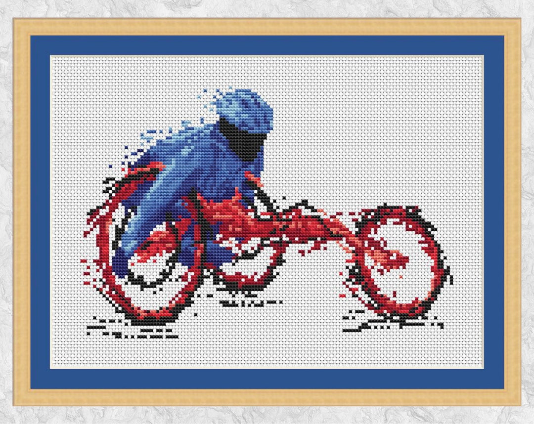 Wheelchair Racer Cross Stitch Pattern, Modern Sports Design, Instant ...