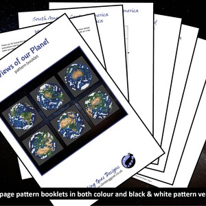 Views of Our Planet - Set of Earth Cross Stitch Patterns, Instant ...