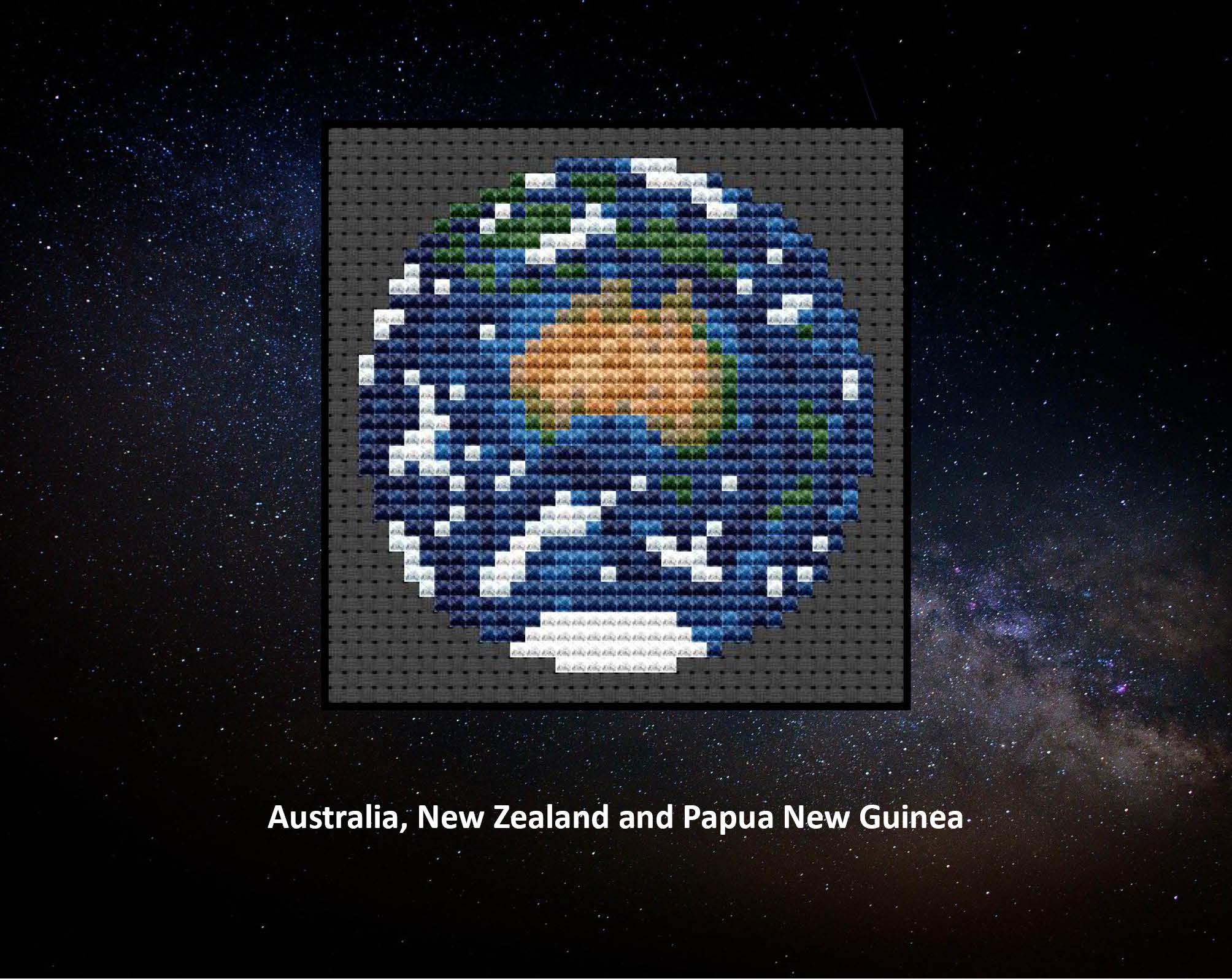Views of Our Planet - Set of Earth Cross Stitch Patterns, Instant ...