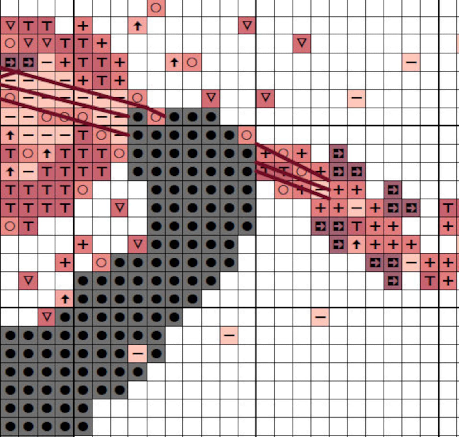 Violin Cross Stitch Pattern (male), Music Counted Cross Stitch ...
