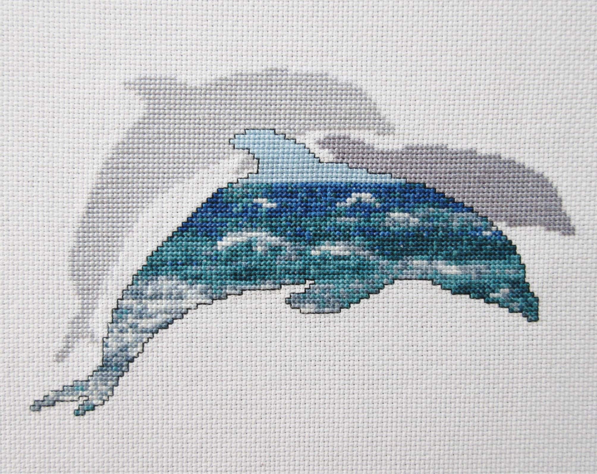 Dolphins Cross Stitch Pattern Printable Ocean Marine Wildlife - Etsy UK