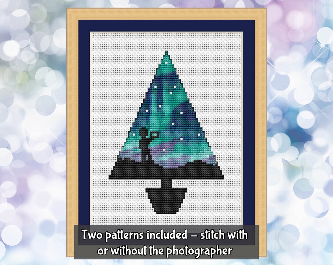 Aurora Christmas Tree Cross Stitch Pattern - Two Variations Included to ...