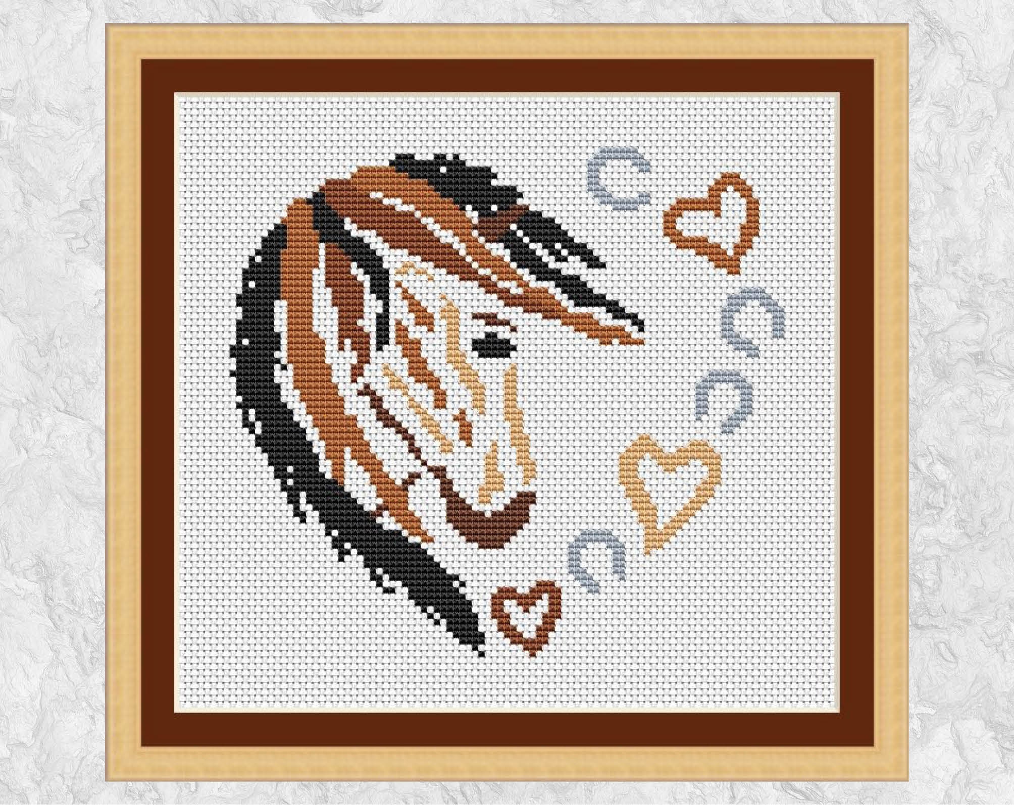 Pony Heart Cross Stitch Pattern, Gift for Horse Lover or Horse Rider ...