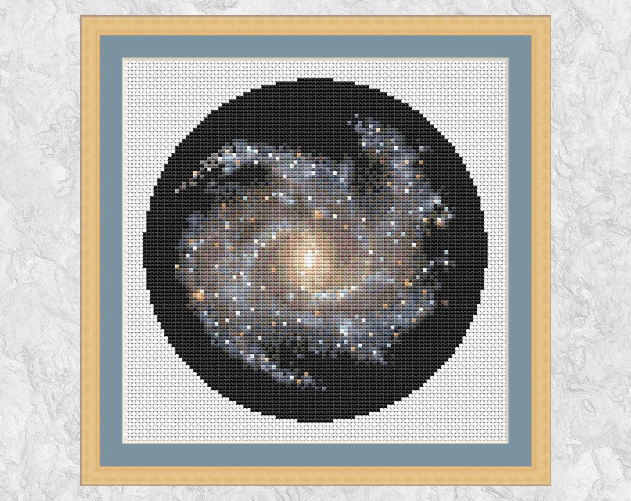 Galaxy Cross Stitch Pattern NGC 5468 Astronomy and Space - Etsy
