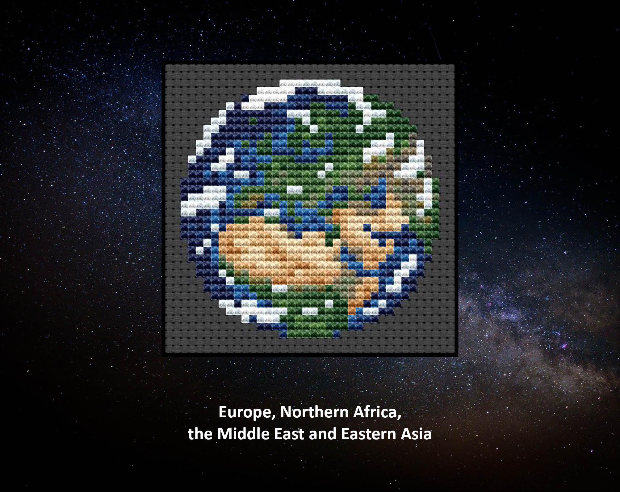 Views of Our Planet - Set of Earth Cross Stitch Patterns, Instant ...