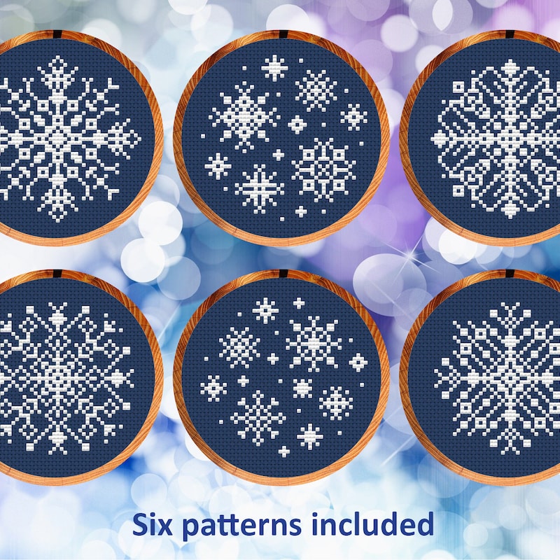 Snowflake Cross Stitch Pattern - Etsy