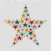 Christmas Star Cross Stitch Pattern, Modern Christmas Cross Stitch ...