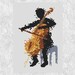 Cello Cross Stitch Pattern (male), Music Counted Cross Stitch Chart ...