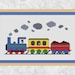 Steam Train Cross Stitch Pattern PDF, Printable Counted Cross Stitch ...