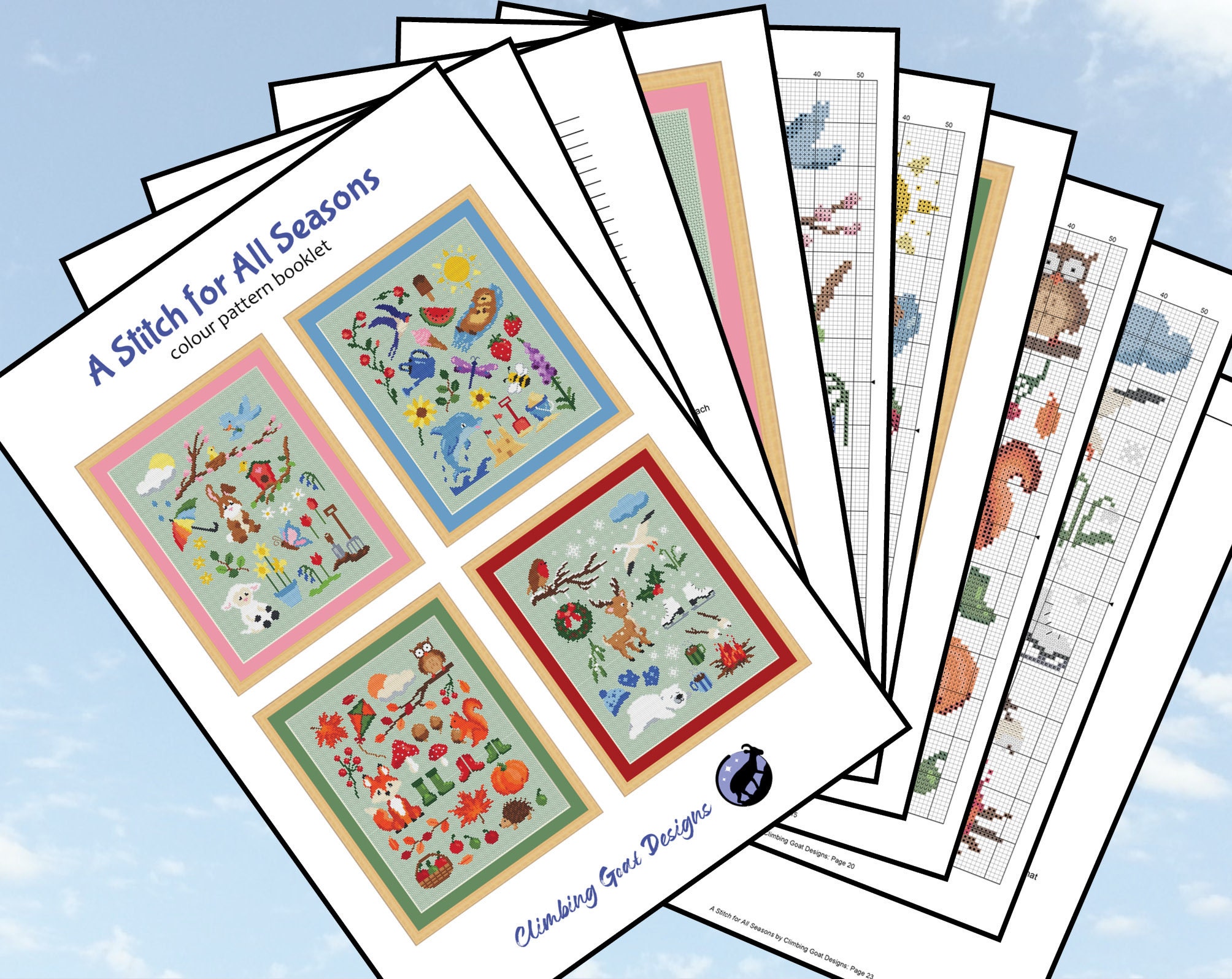 A Stitch for All Seasons Cross Stitch Pattern Bundle - Etsy