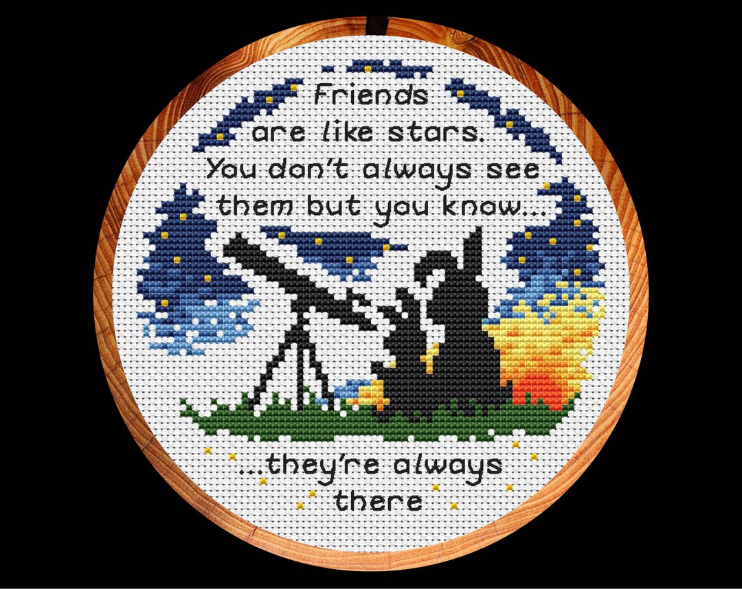 Friendship Cross Stitch Pattern, Together Bunnies, Cute Friends Quote ...