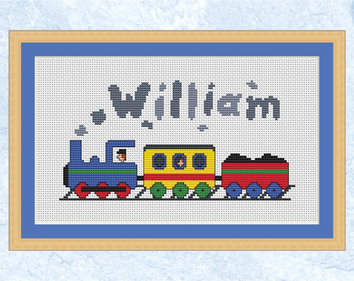 Birth Sampler Cross Stitch Pattern, Custom Cross Stitch, Personalized ...