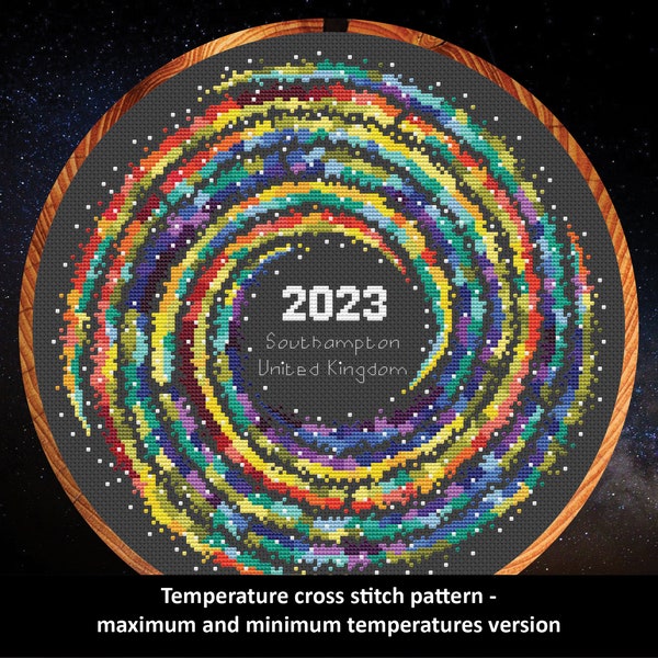 Temperature Cross Stitch Pattern - Etsy