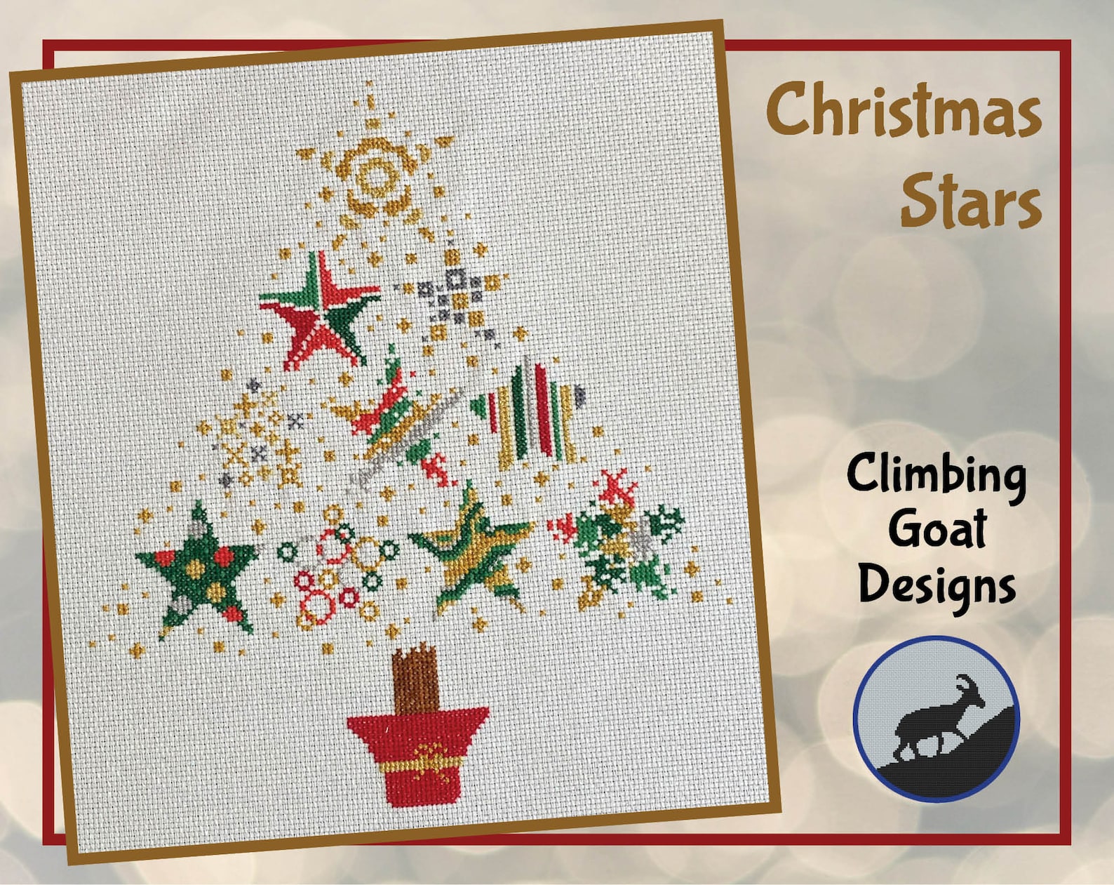 Christmas Stars Cross Stitch Pattern, Previous Stitchalong - Instant ...