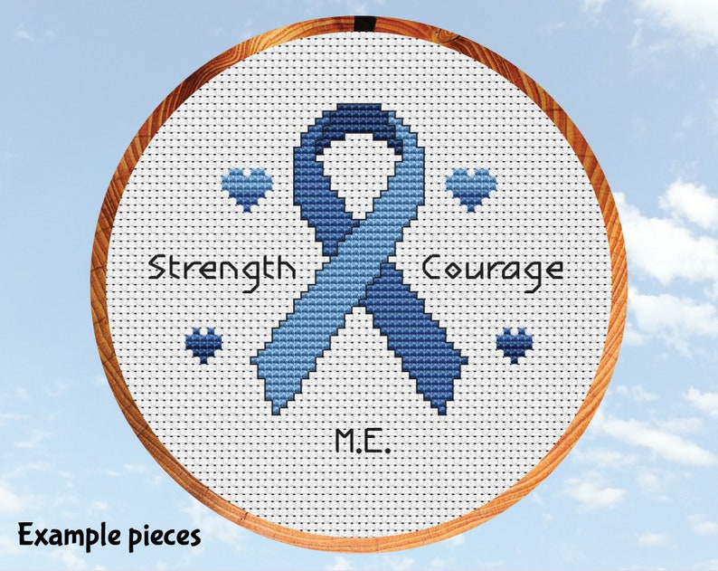 Awareness Ribbon Cross Stitch Pattern Please Read - Etsy