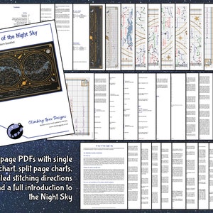 Wonders of the Night Sky Cross Stitch Pattern, Constellations and Stars ...