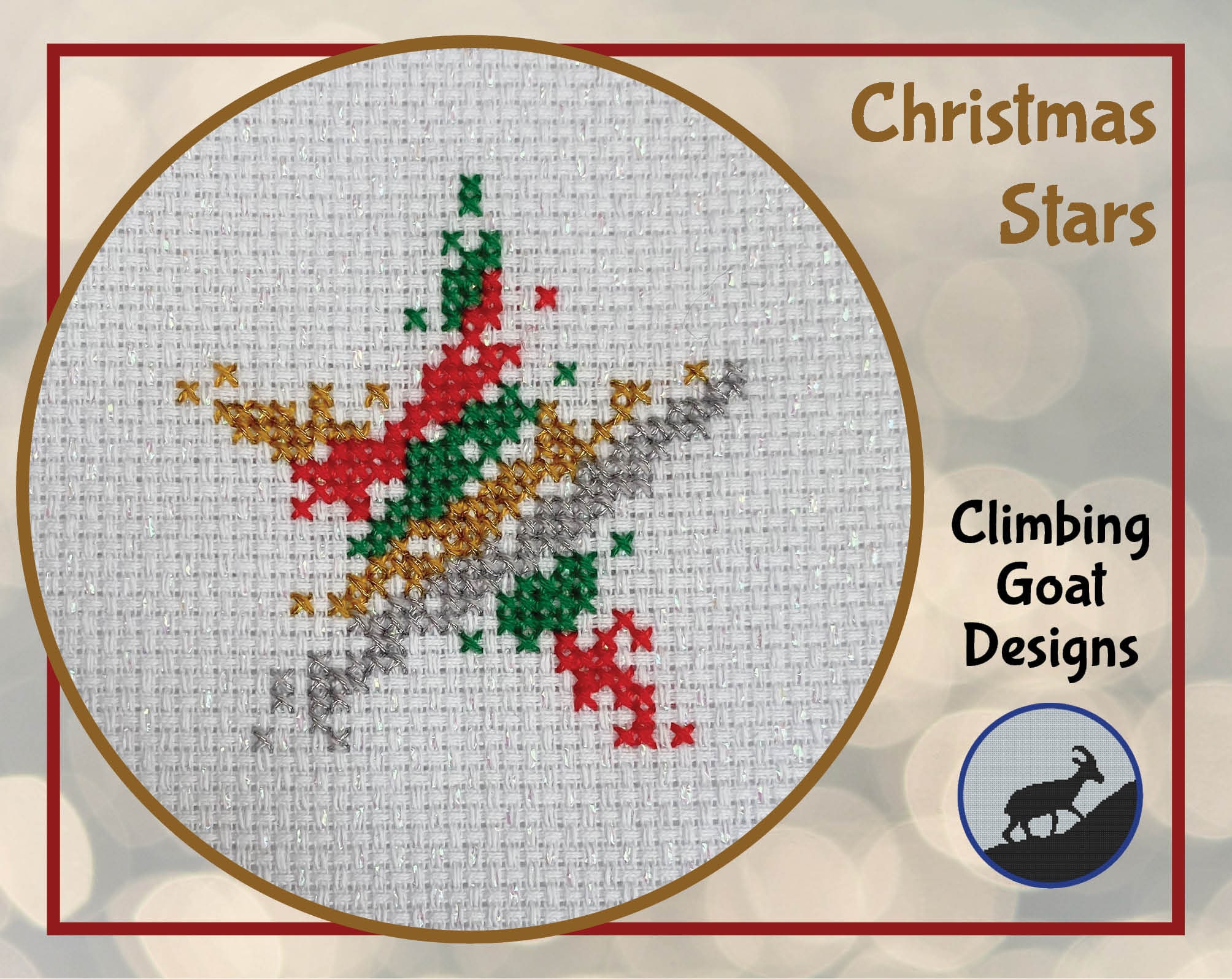 Christmas Stars Cross Stitch Pattern, Previous Stitchalong - Instant ...