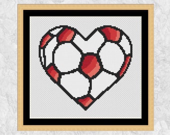 Soccer Cross Stitch Pattern Footballing Legend Football | Etsy