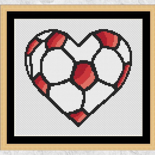 Football Cross Stitch Pattern Soccer Players Silhouettes | Etsy
