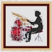 Drums Cross Stitch Pattern female, Modern Music Chart, Pop, Rock or Jazz, Drummer, Band Player ...
