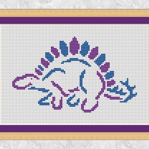 Dinosaur Cross Stitch Pattern Instant Download - Etsy