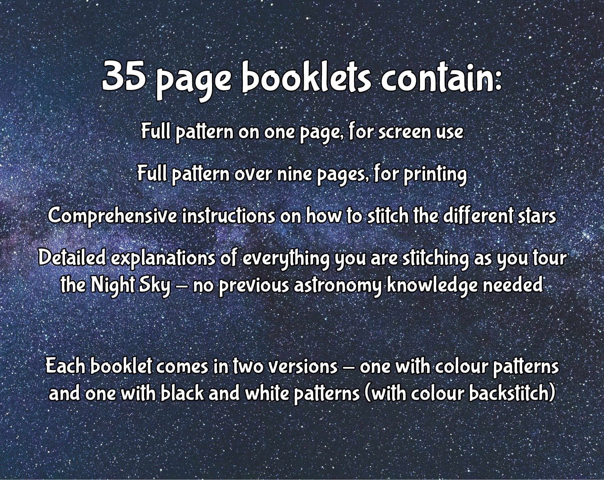 Wonders of the Night Sky Cross Stitch Pattern Constellations - Etsy