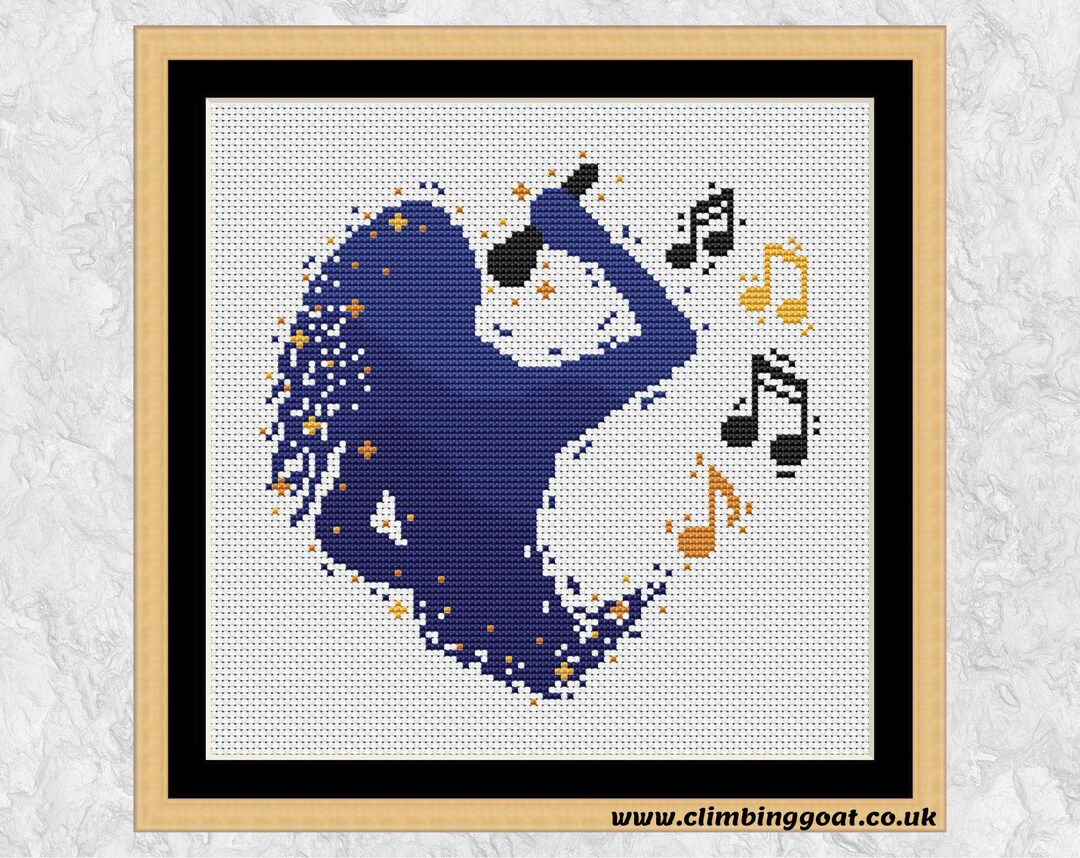 Singing Heart Cross Stitch Pattern, Gift for Singer or Choir Member ...