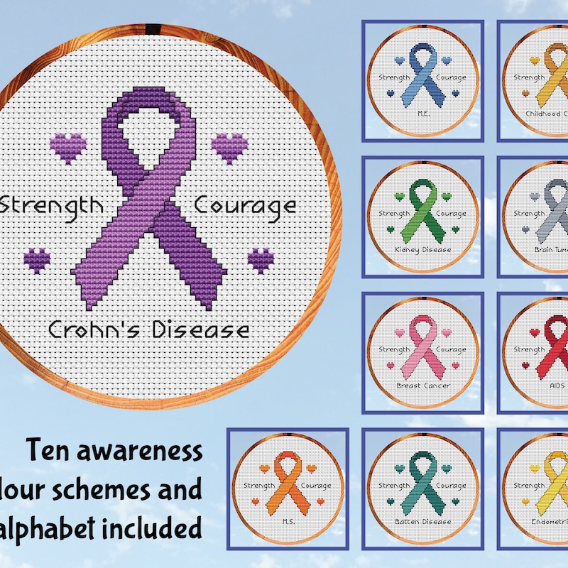 Cancer Cross Stitch - Etsy