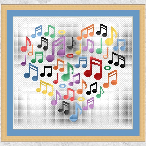 Music Cross Stitch - Etsy
