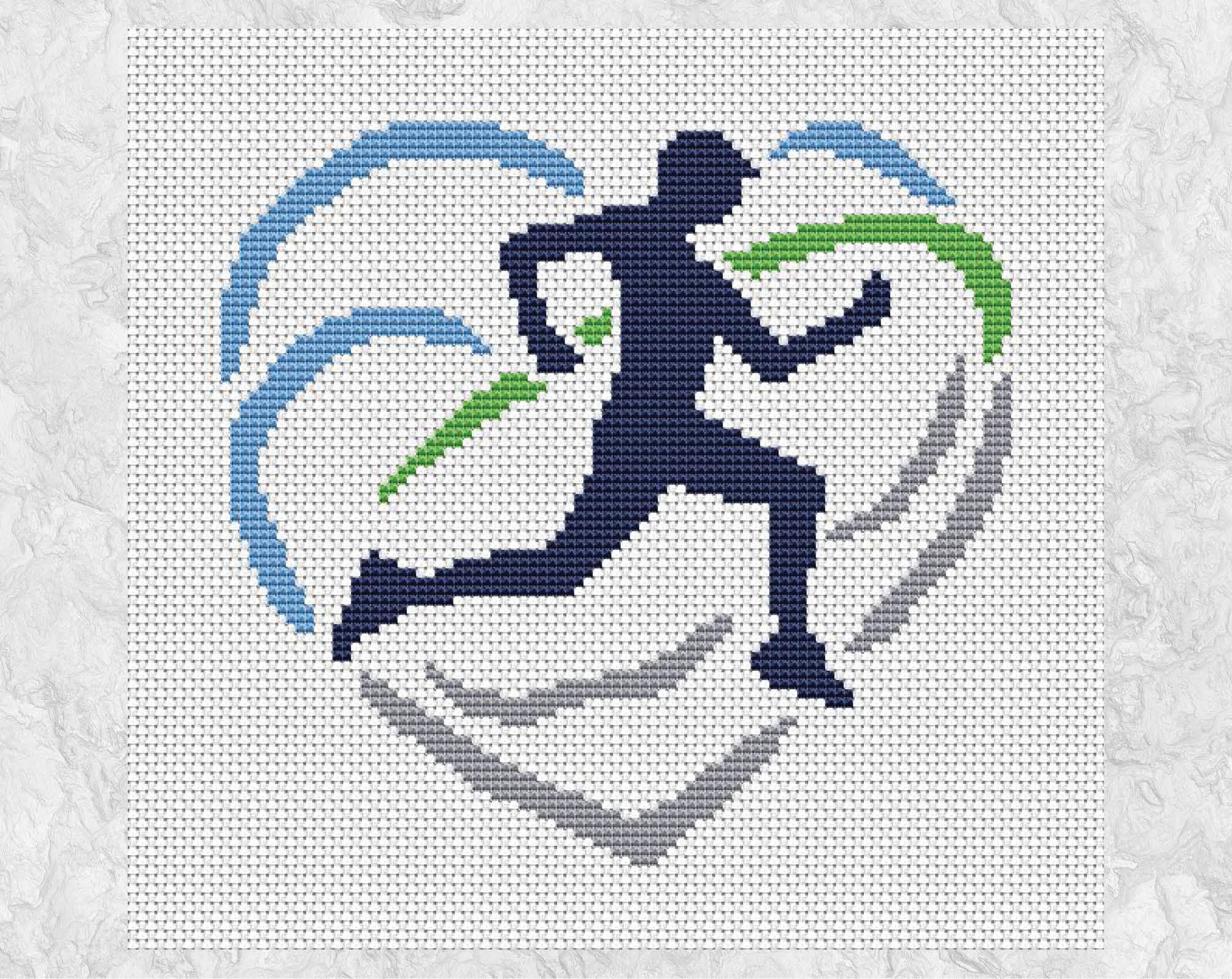 Running Cross Stitch Pattern Gift for Runner Sport Heart - Etsy