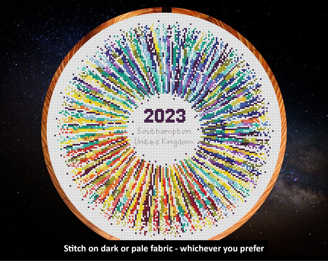 Temperature Cross Stitch Pattern Rainbow Temperature - Etsy