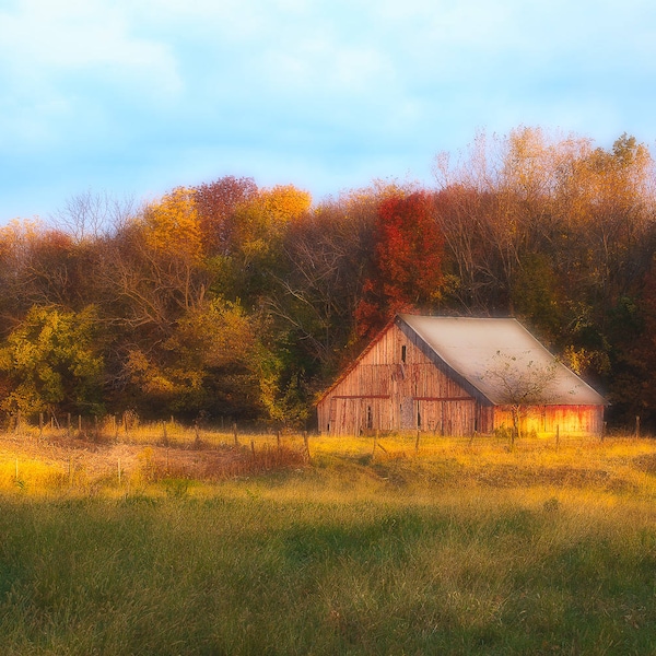 Farm in Fall Photography - Etsy