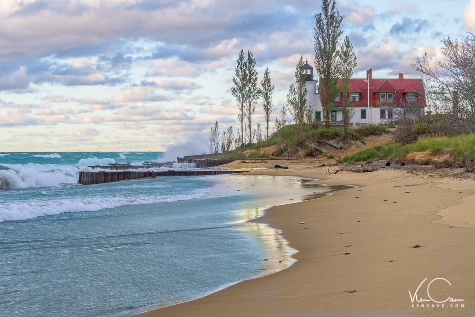 Point Betsie Lighthouse, Lake Michigan Lighthouse, Lake Michigan Print ...