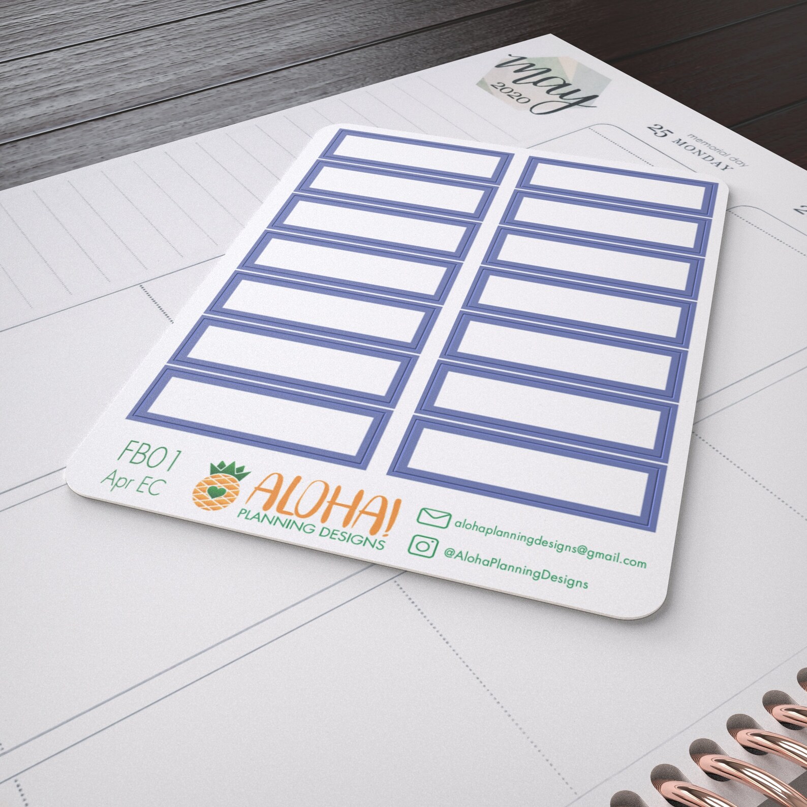 Rectangular White Filled Functional Box Stickers Choice of | Etsy