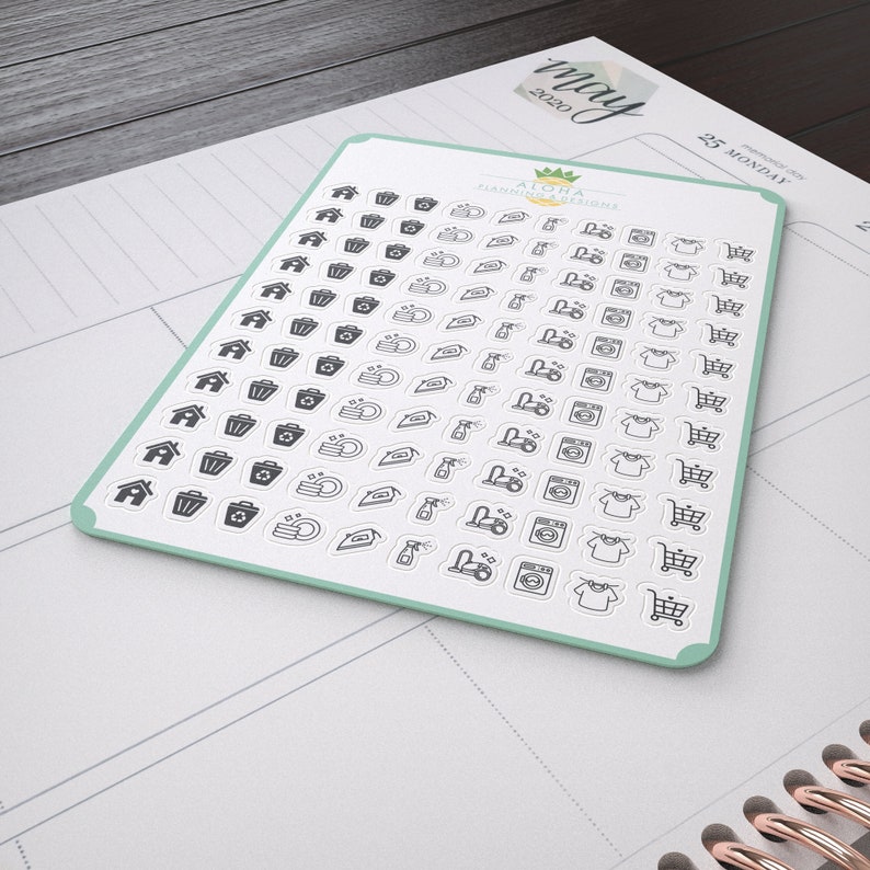 SMALL/TINY Daily Routine Sampler Sheet Icon Stickers - Etsy