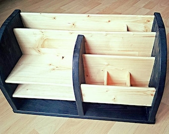 Wooden desk tidy | Etsy