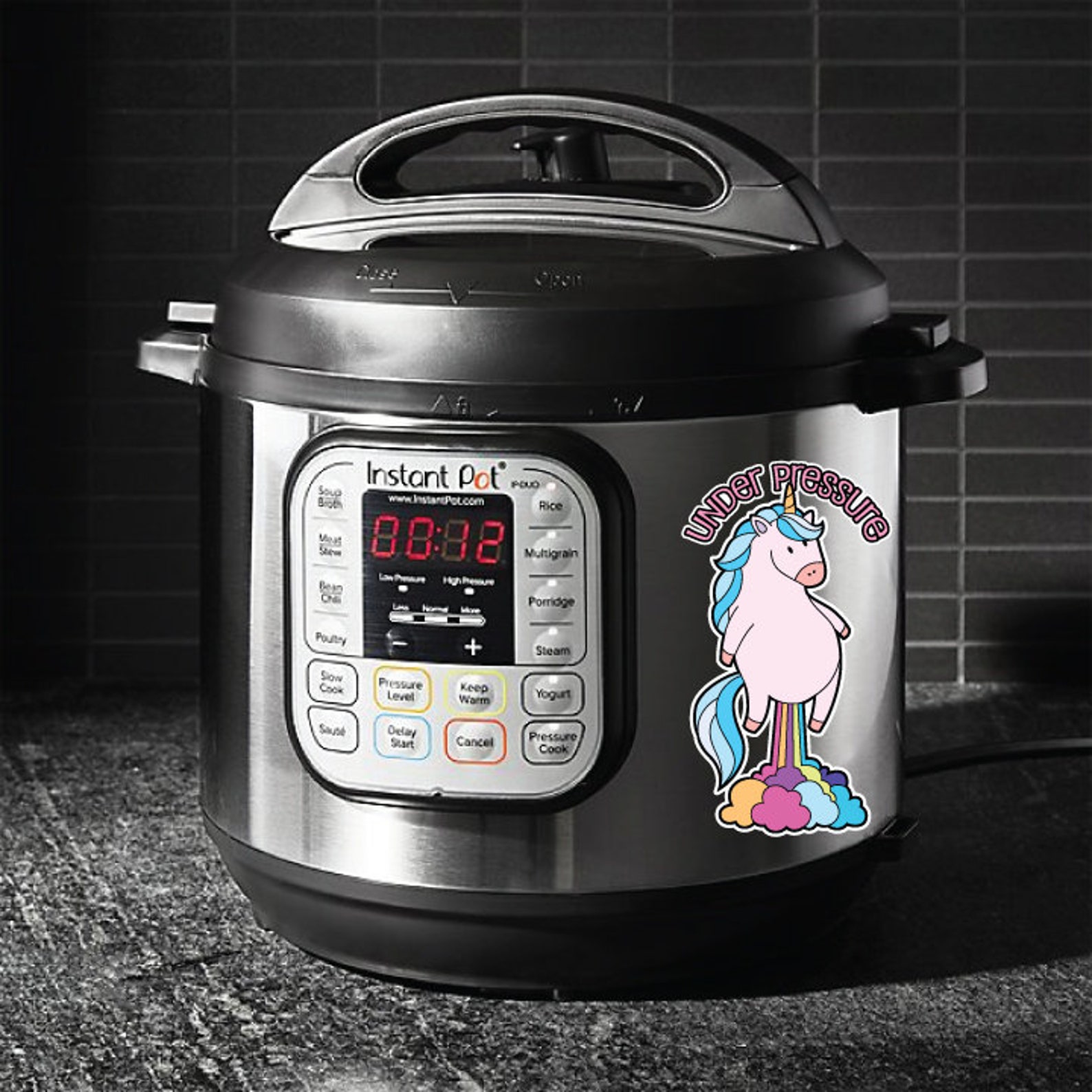Instant Pot Decal - Unicorn Under Pressure - Etsy