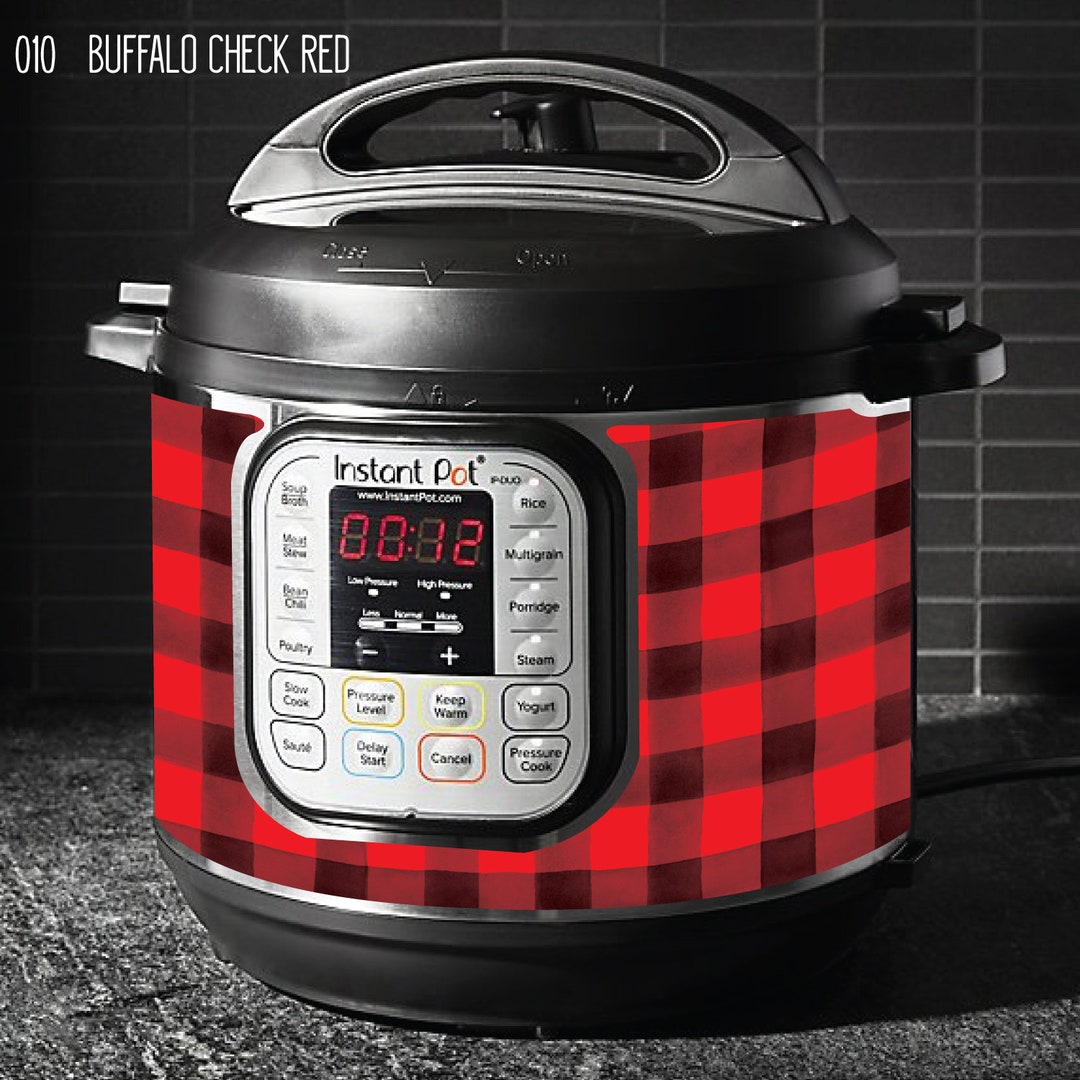 Instant Pot Magnetic Skin - Red Plaid - Etsy