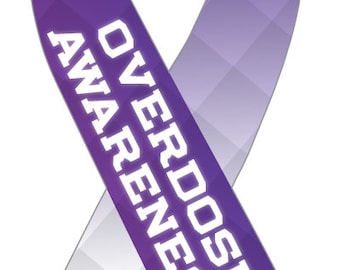 Personalized Opioid and Overdose Awareness Ribbon Magnet Add - Etsy
