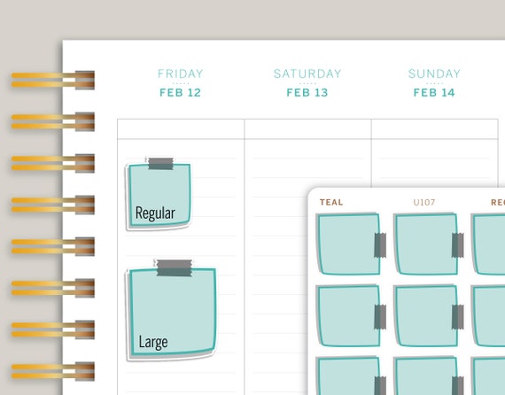 Sticky Note / Post It Note Planner Stickers for Makselife - Etsy