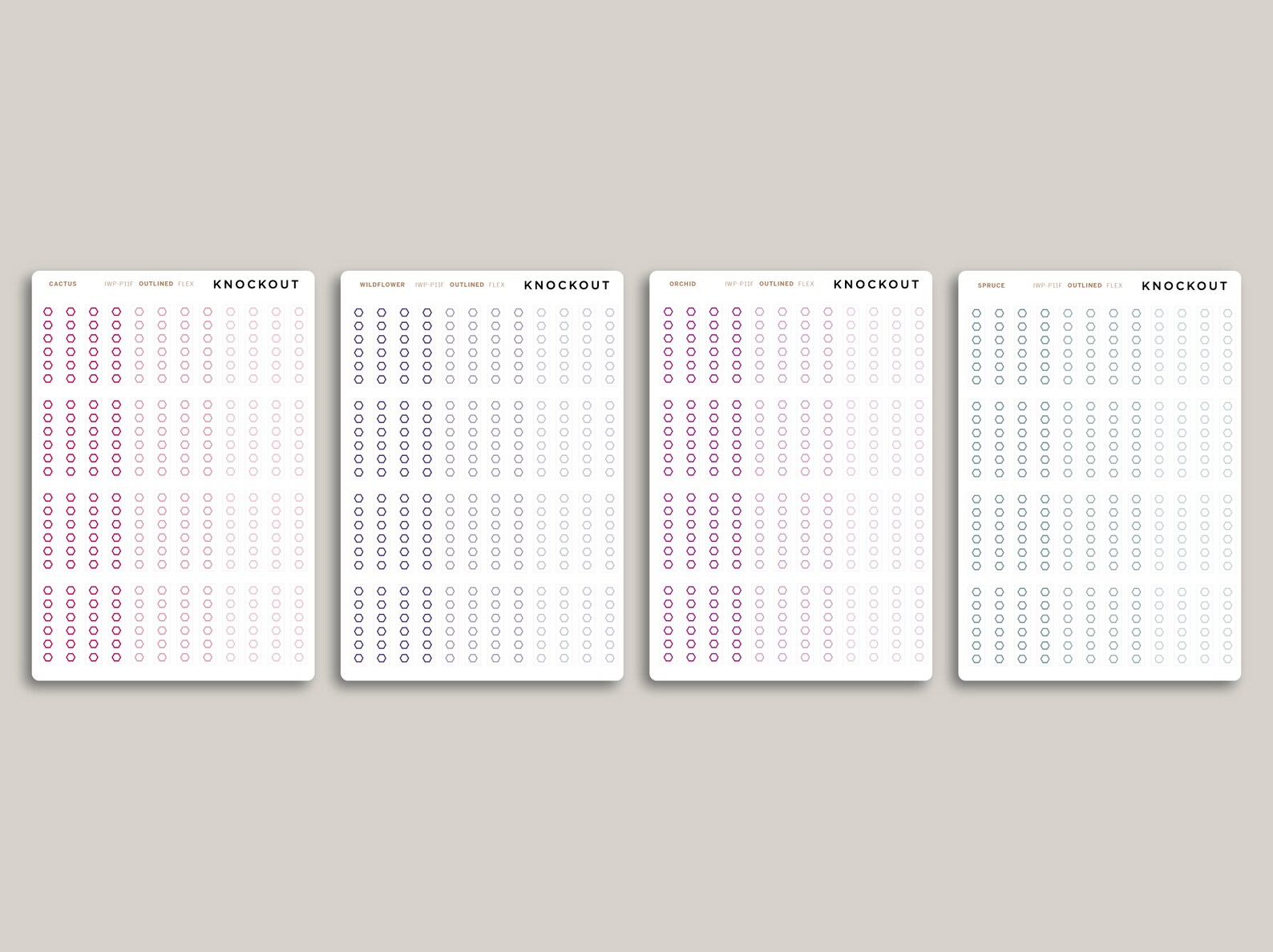 FLEX 6 Hexagon Checklist Planner Stickers for 2022 Inkwell - Etsy